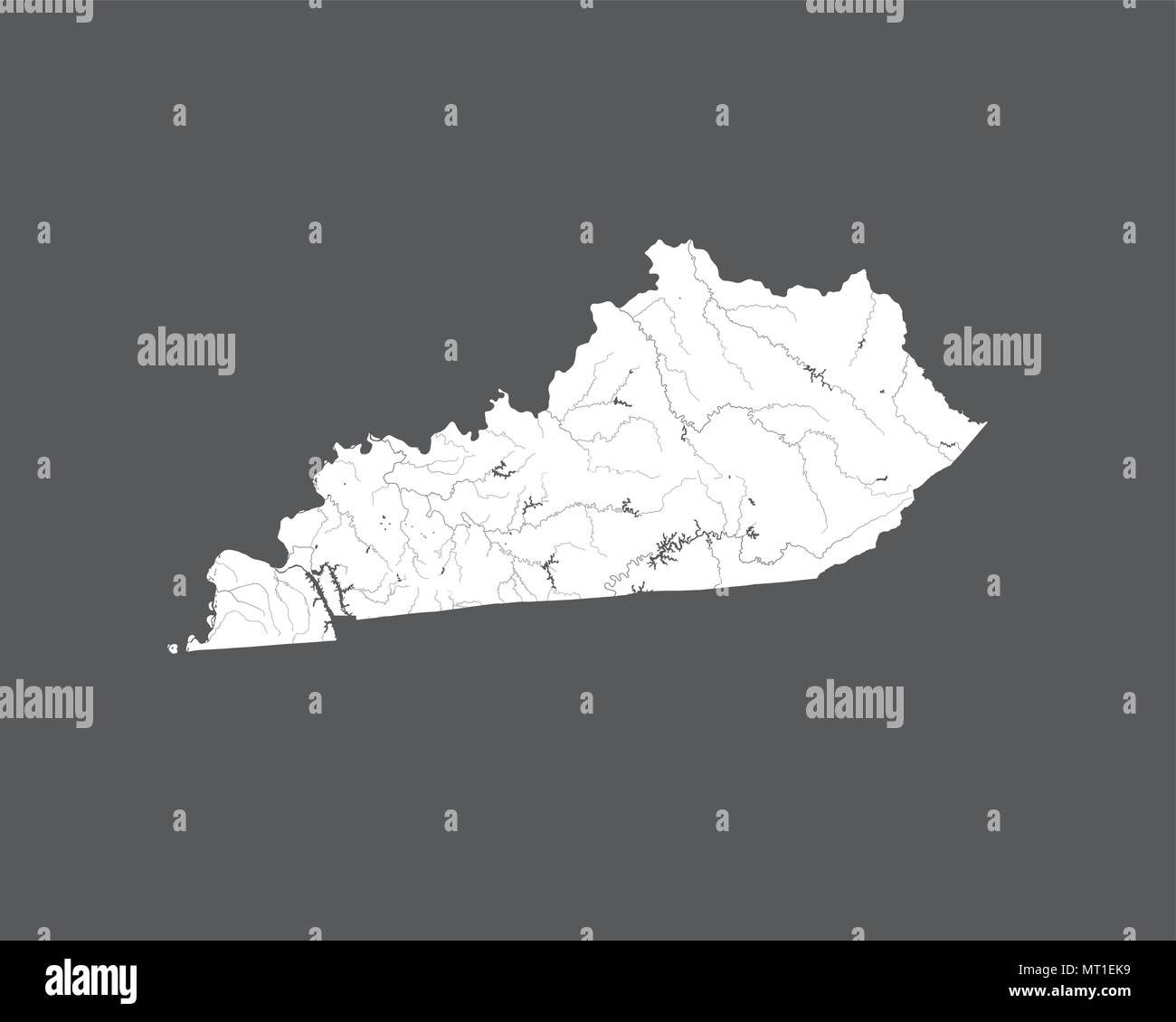 Ky map hi-res stock photography and images - Alamy