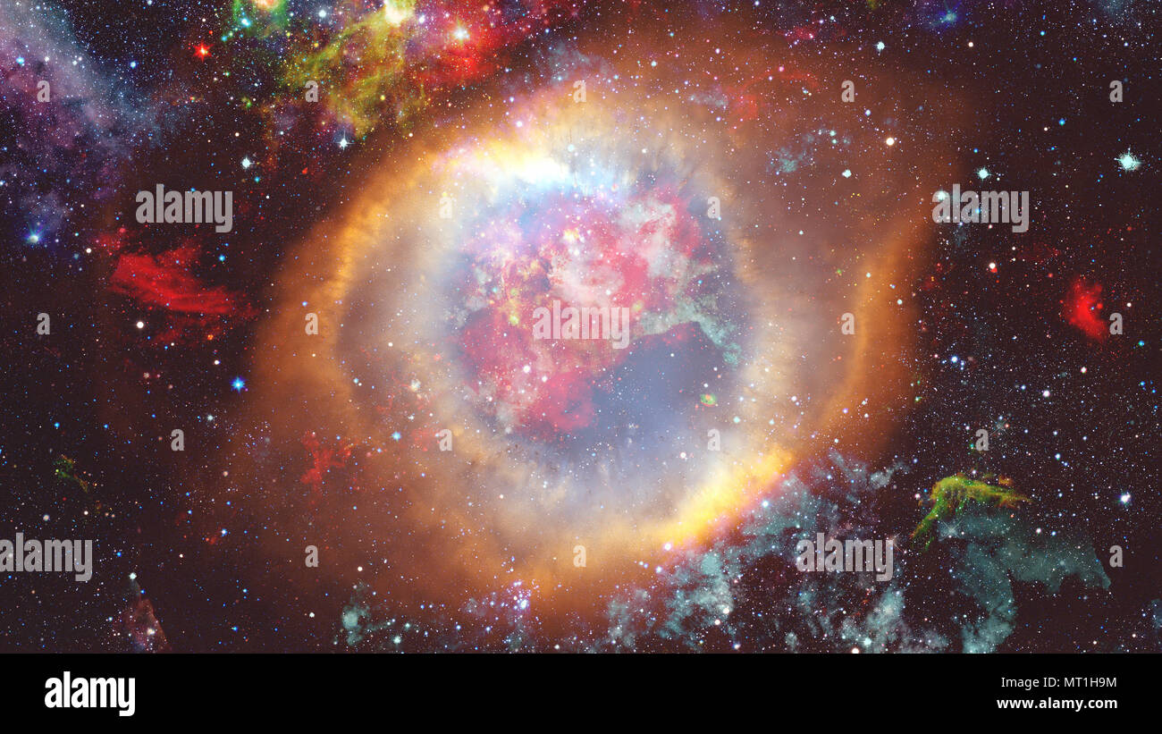 Group of bright massive stars in the nebula. Elements of this image ...