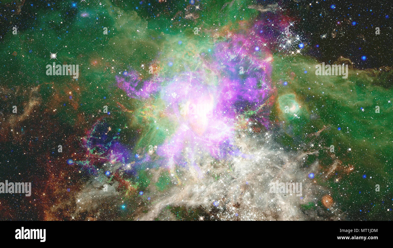 Deep outer space background with stars and nebula. Elements of this ...