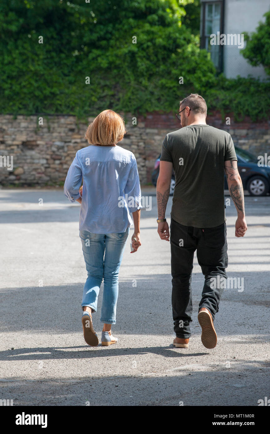 Back of people walking Stock Photo - Alamy