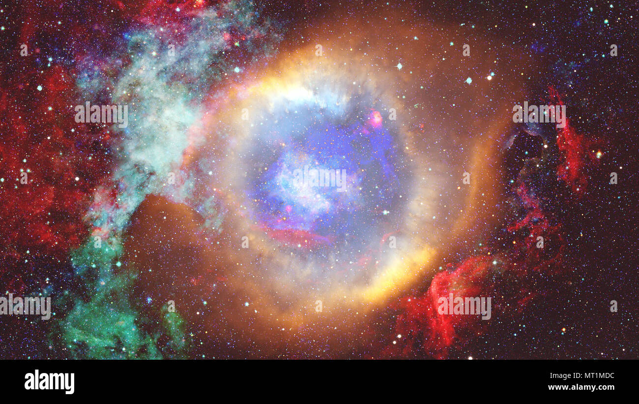 Nebula and stars in outer space. Elements of this image furnished by ...