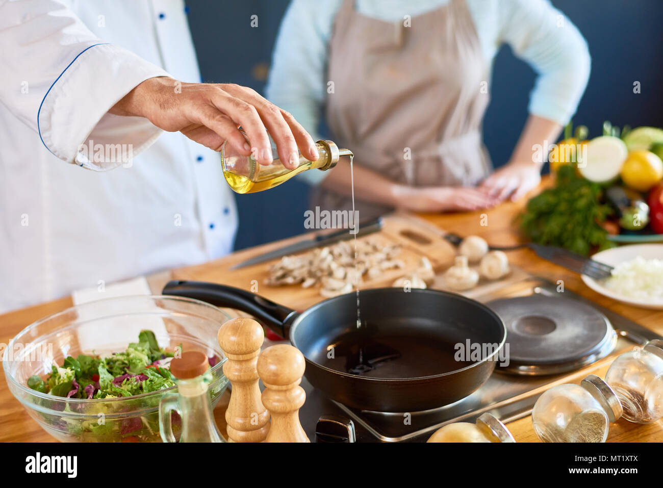 Chef at work Stock Photo - Alamy