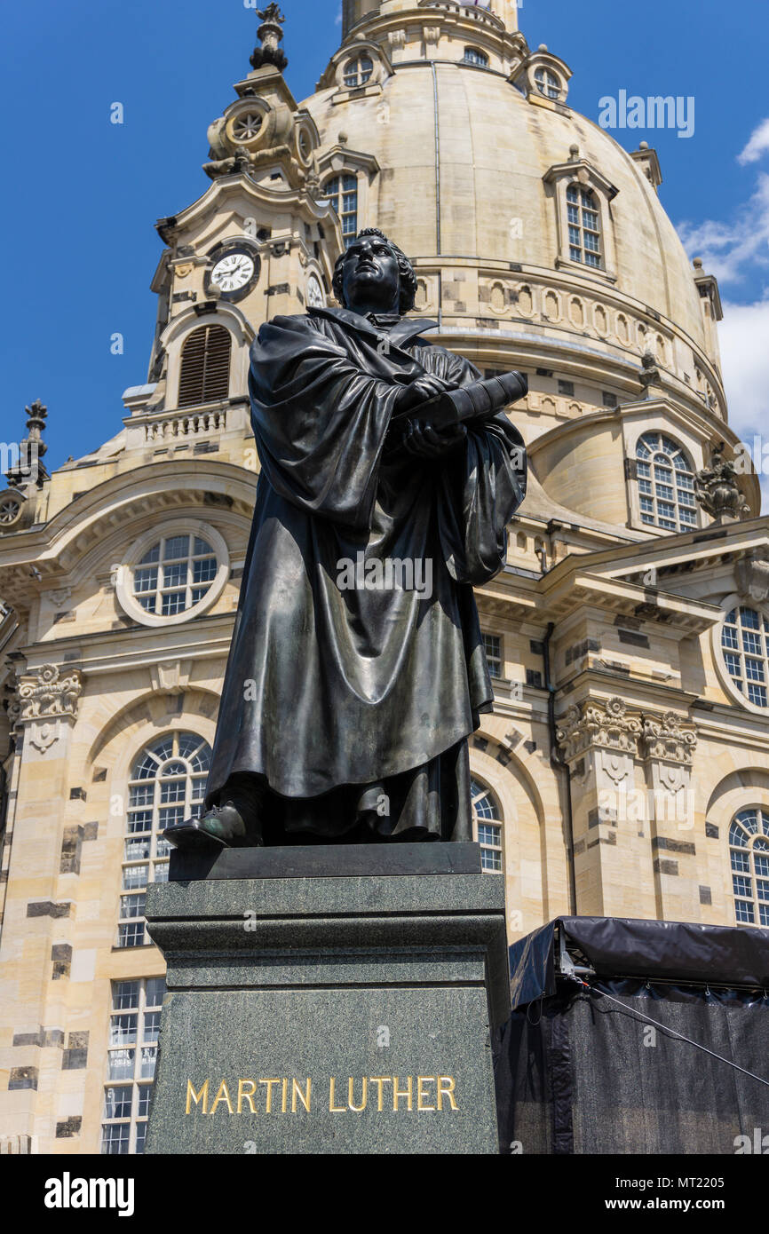 Dresden Germany Martin Luther Statue High Resolution Stock Photography ...