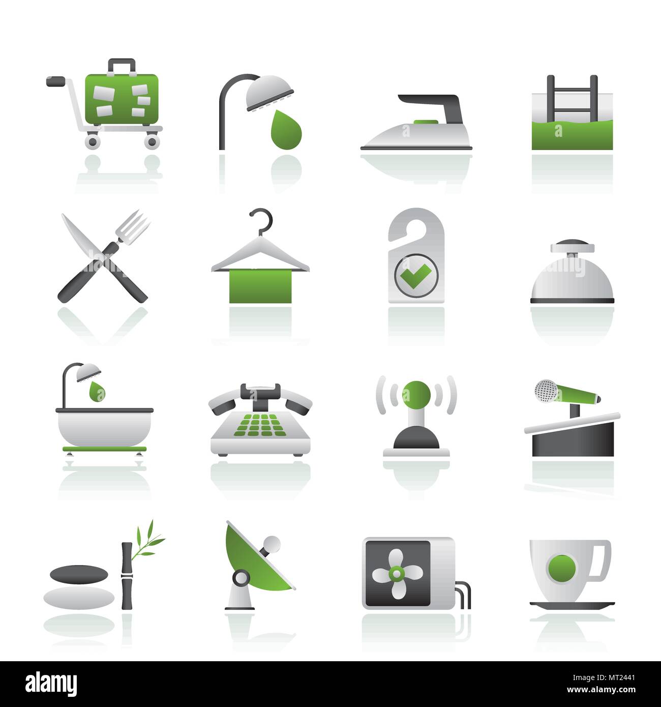 Hotel and motel icons - Vector icon Set Stock Vector Image & Art - Alamy