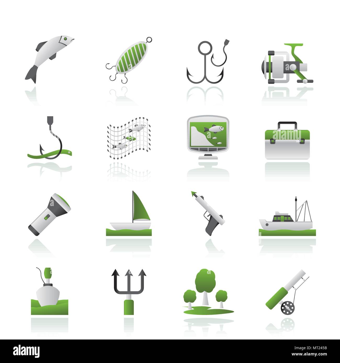 Fishing industry icons hi-res stock photography and images - Alamy