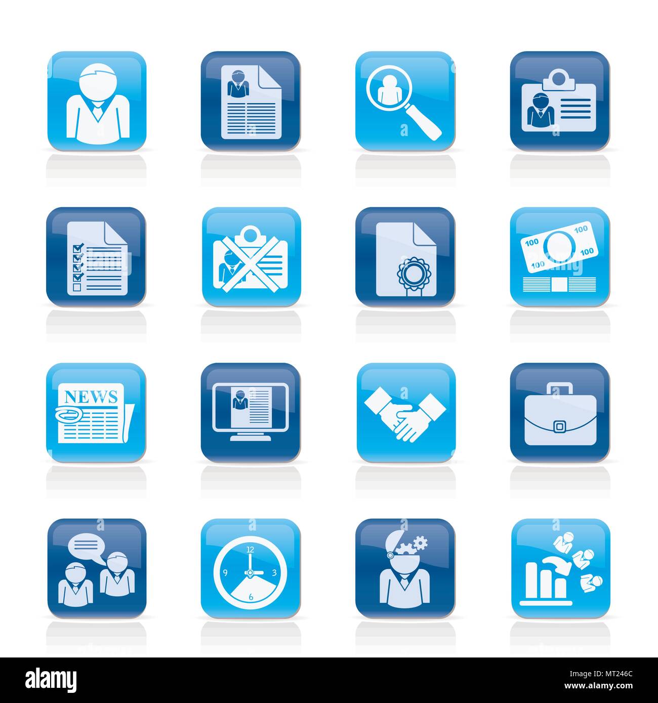 Employment and jobs icons - vector icon set Stock Vector Image & Art ...