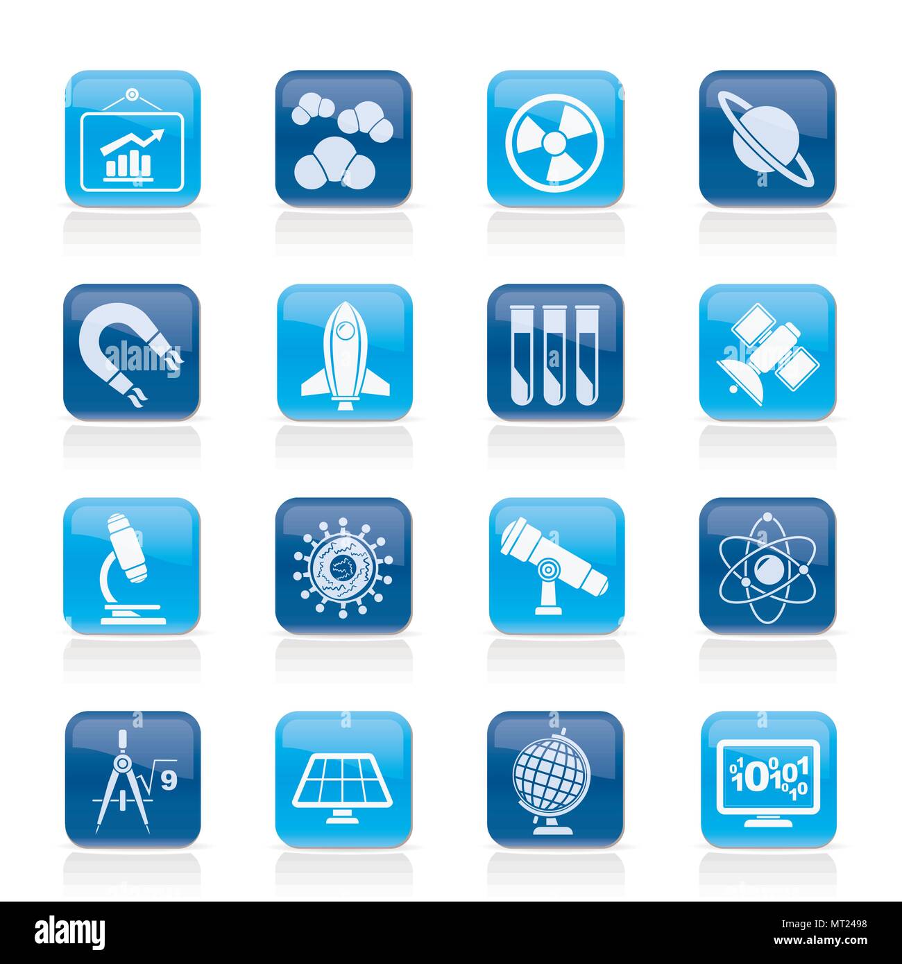 Science, research and education Icons - Vector Icon set Stock Vector ...