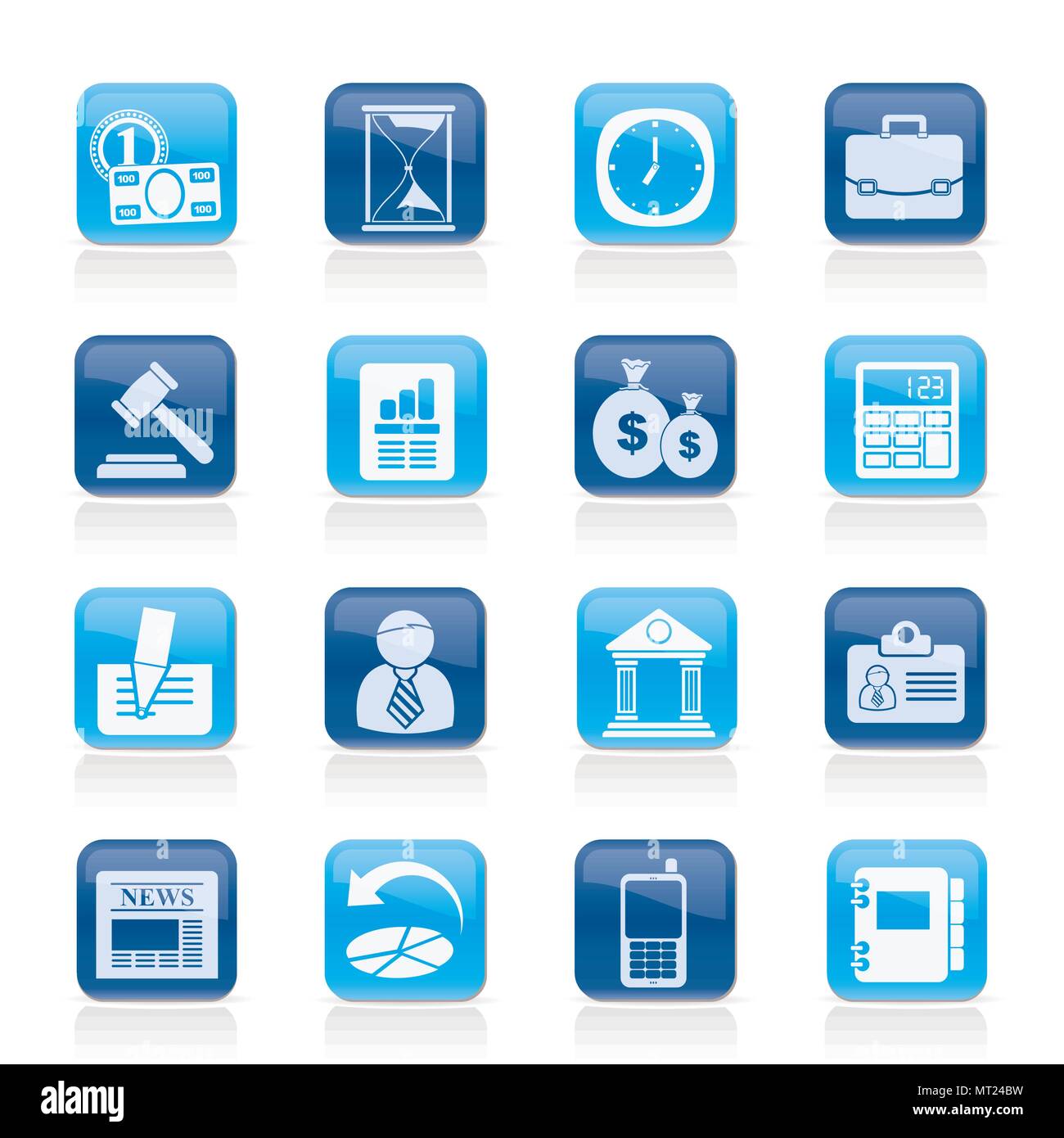 Finance business newspaper calculator Stock Vector Images - Alamy