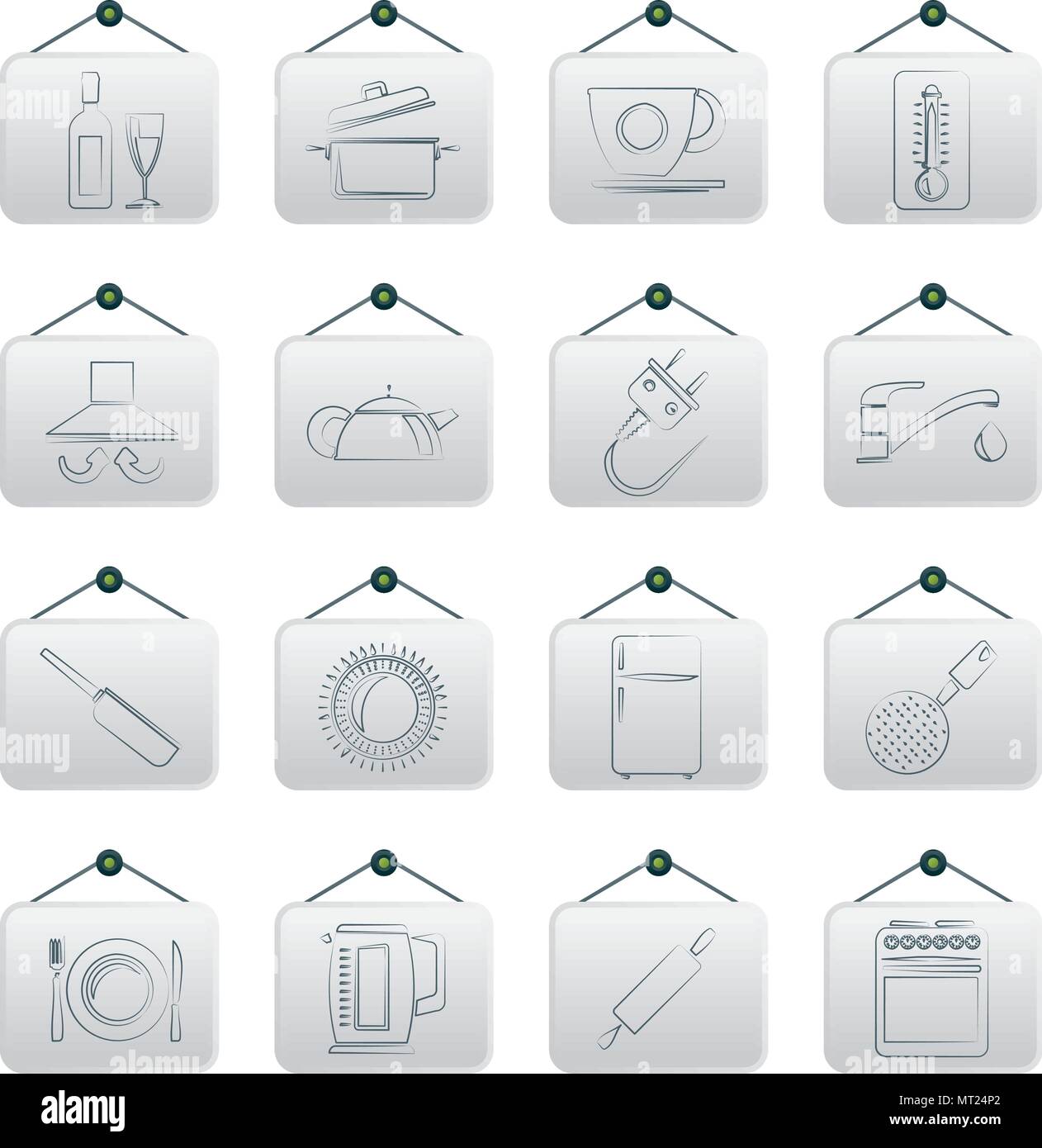 Kitchen objects Stock Vector Images - Alamy