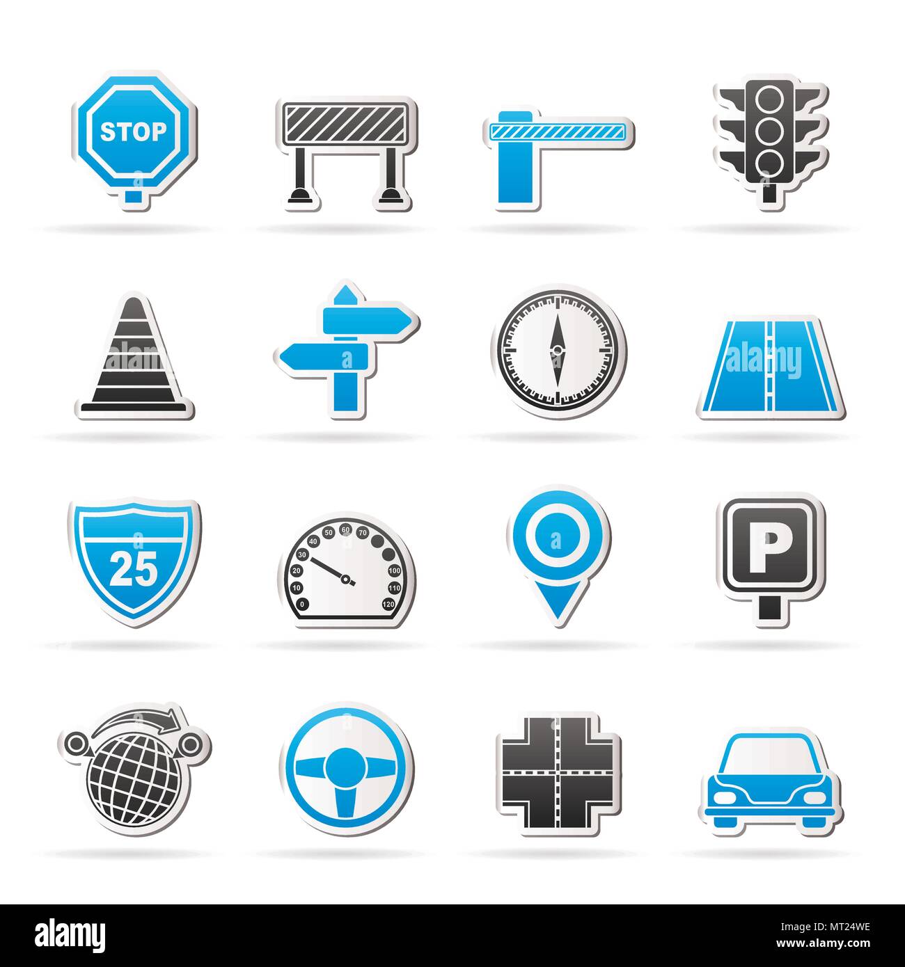 Traffic cone sign parking Stock Vector Images - Alamy