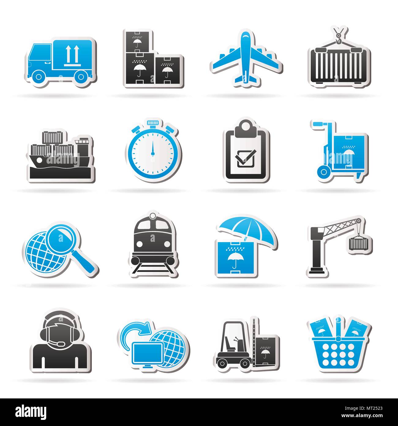 Logistic icon Stock Vector Images - Alamy