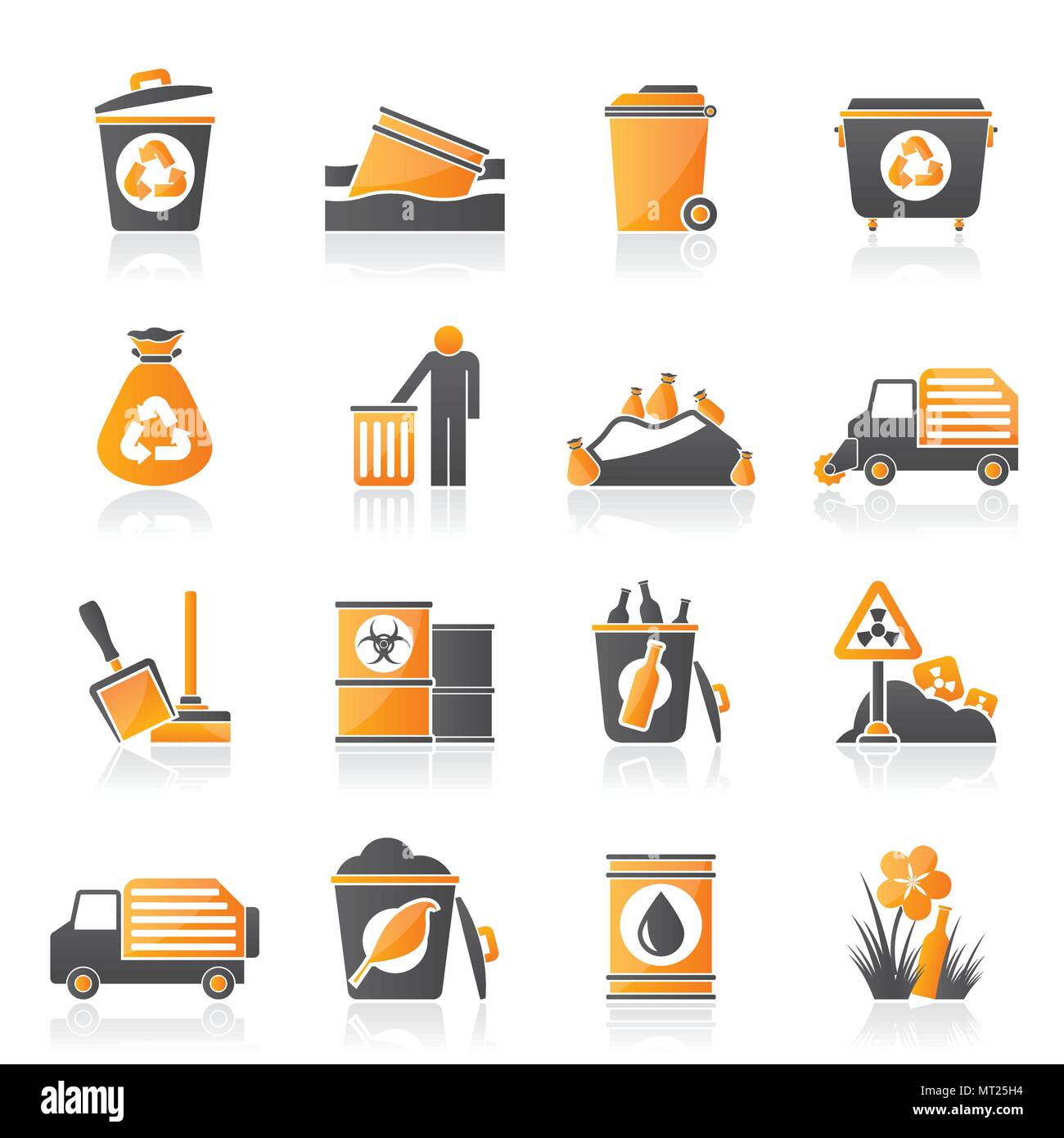 Rubbish icon hi-res stock photography and images - Alamy
