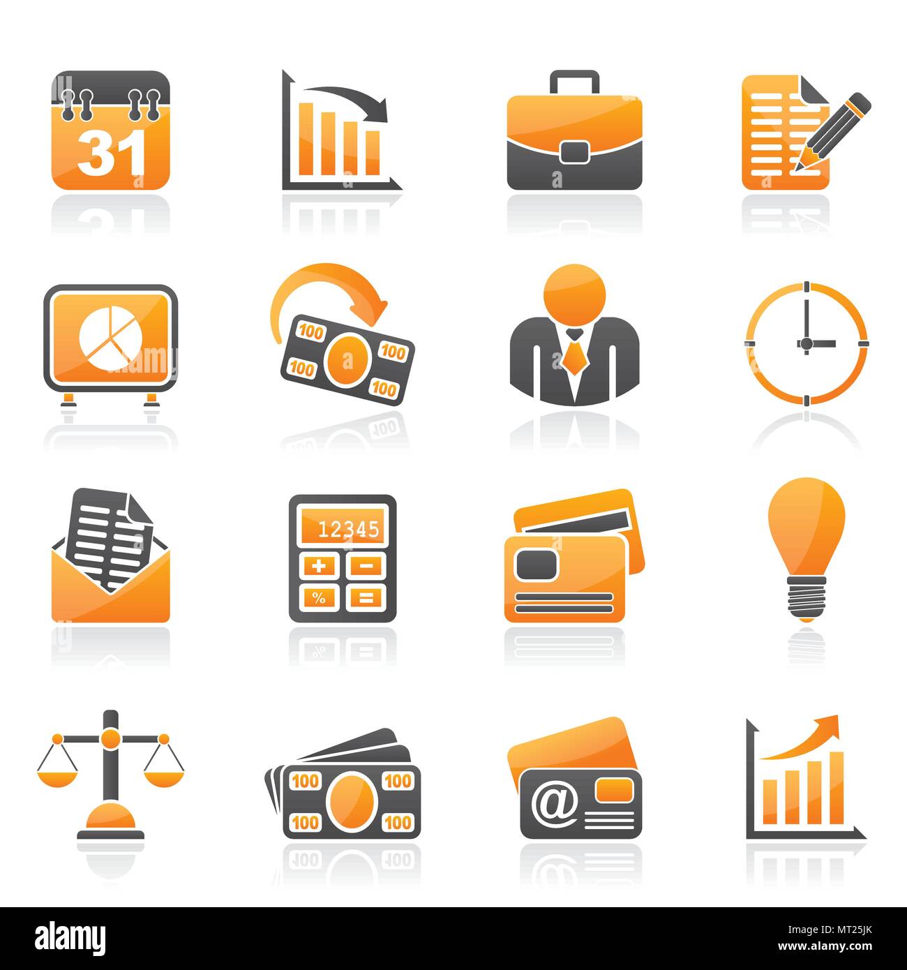 Business and office icons - vector icon set Stock Vector Image & Art ...