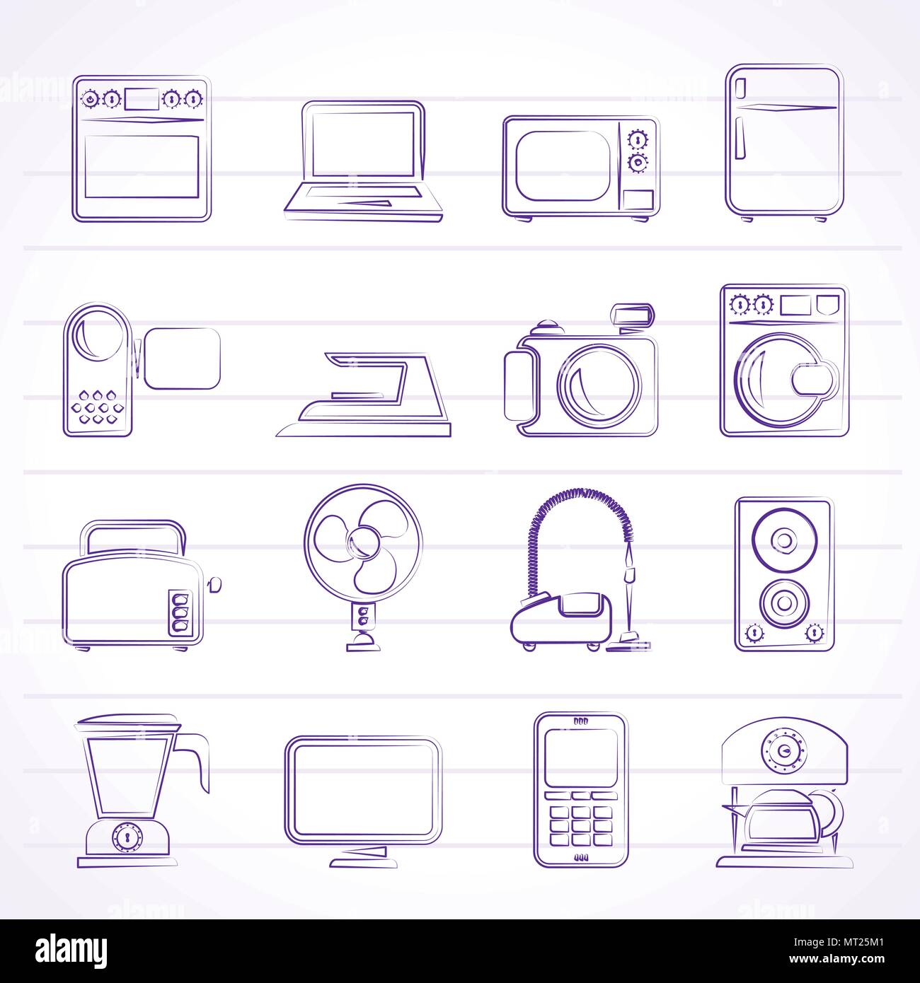 Electronics appliances Stock Vector Images - Alamy
