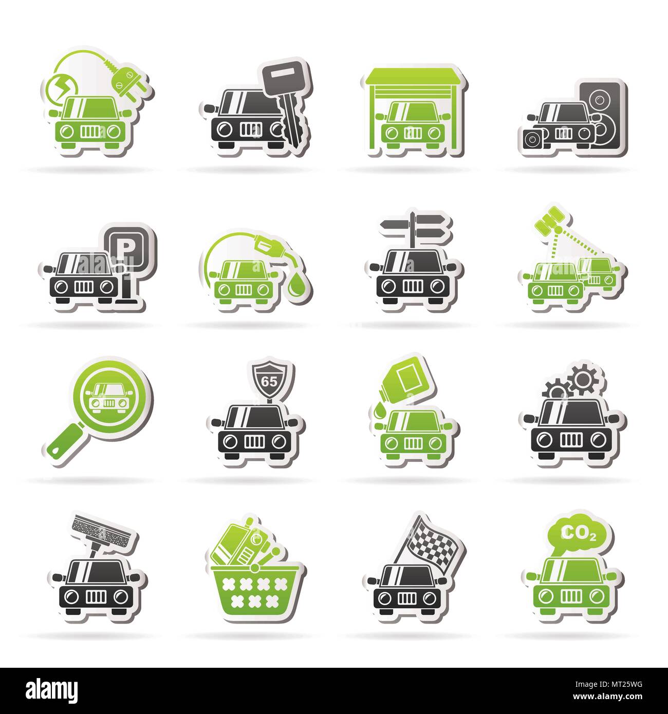 Petrol station services road Stock Vector Images - Alamy