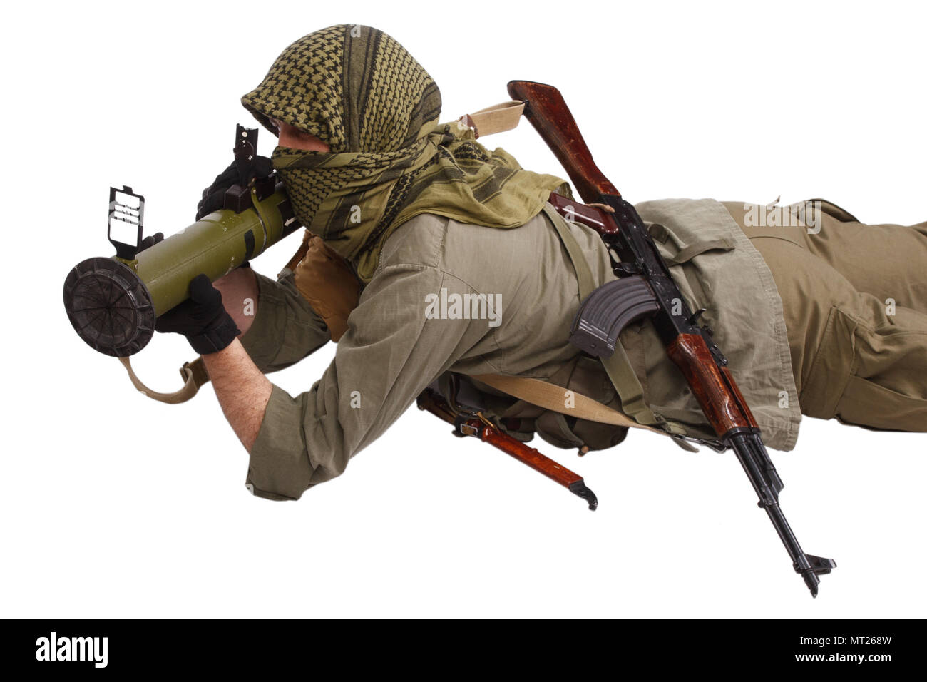 mercenary with anti-tank rocket launcher - RPG Stock Photo - Alamy