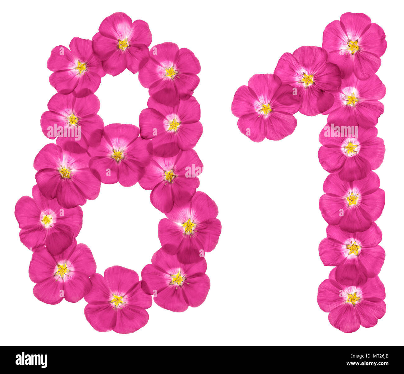 Happy birthday number 81 greeting hi-res stock photography and images ...