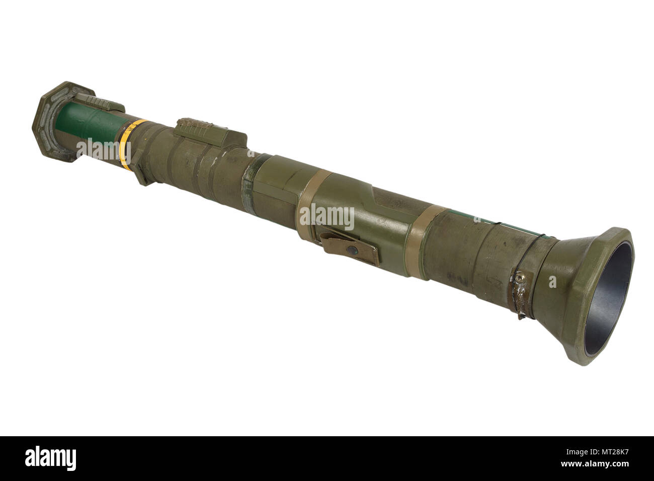 anti-tank rocket propelled grenade launcher isolated on white Stock ...