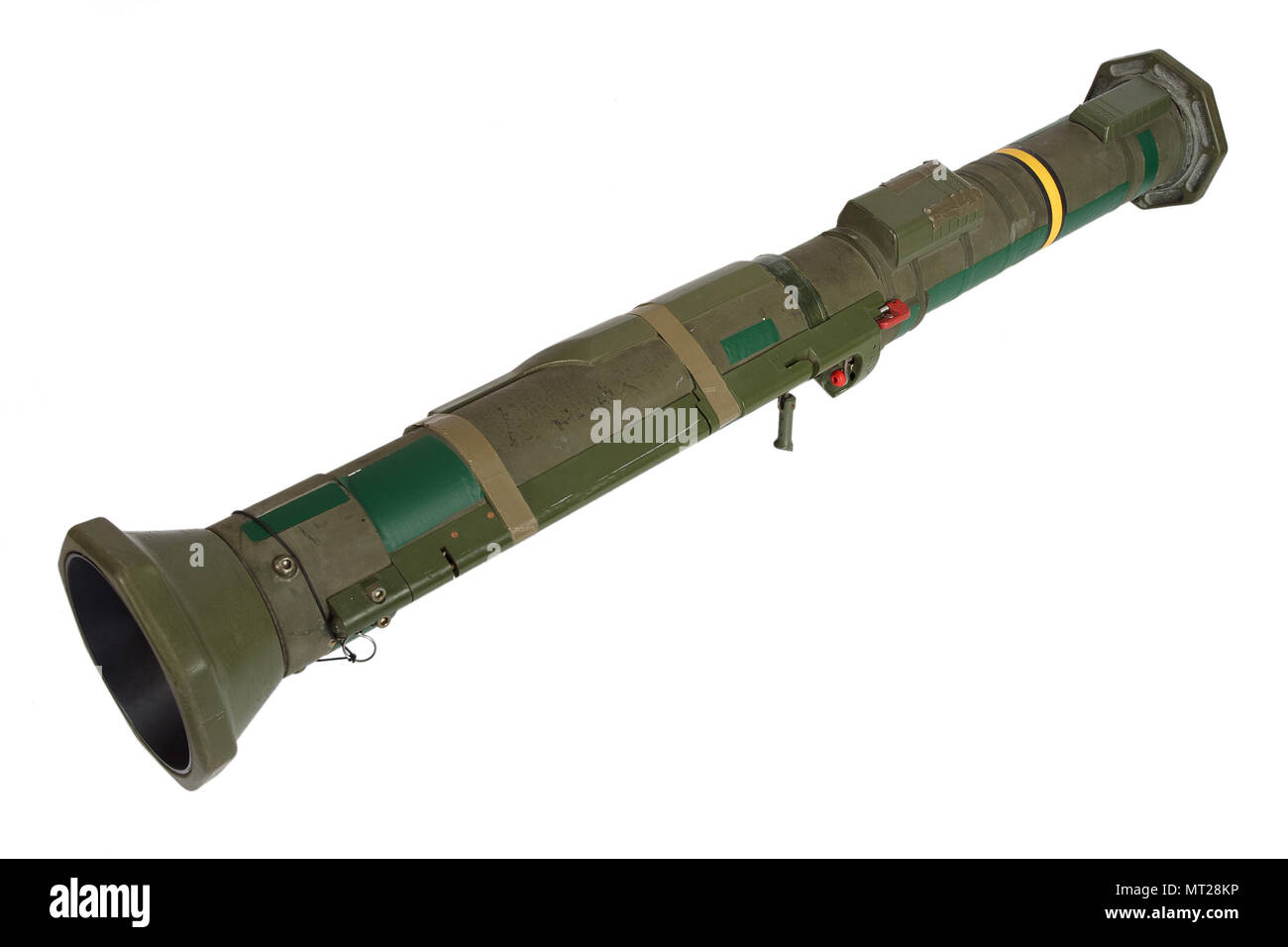 anti-tank rocket propelled grenade launcher isolated on white Stock ...