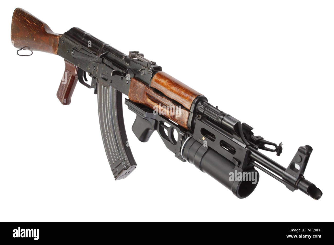 Kalashnikov AK 47 with 40mm GP-25 grenade launcher Stock Photo - Alamy