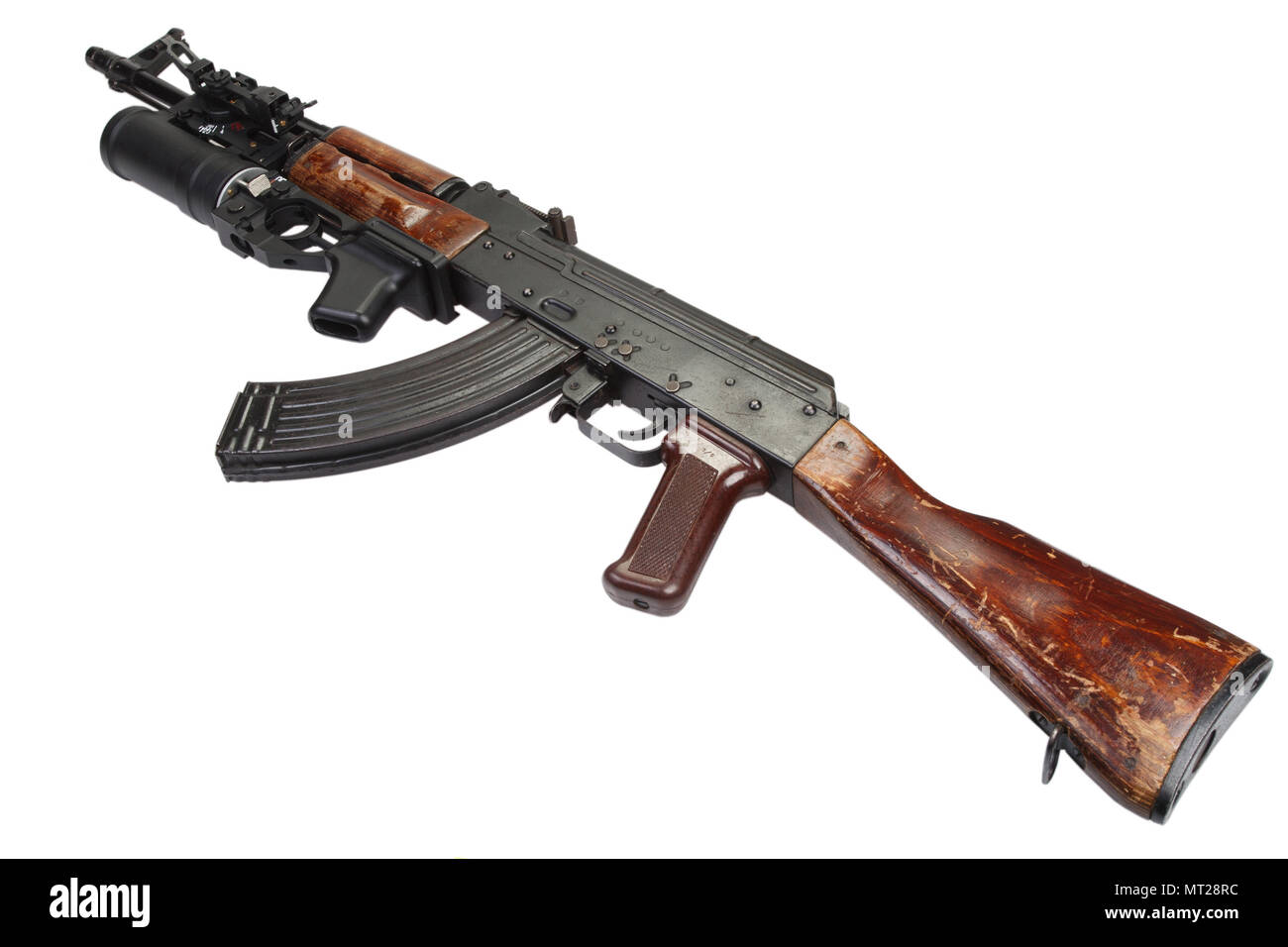 Kalashnikov AK 47 with 40mm GP-25 grenade launcher Stock Photo - Alamy