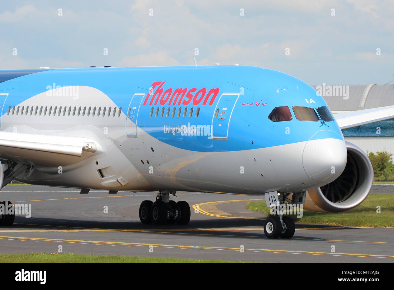 G-TUIA "Living The Dream", a Boeing 787 Dreamliner operated by Thomson ...