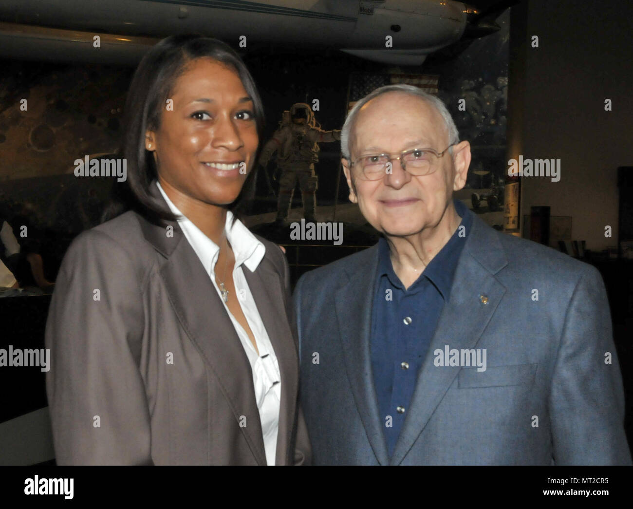 Jeannette Epps, a member of the Astronaut Class of 2009, left, poses ...