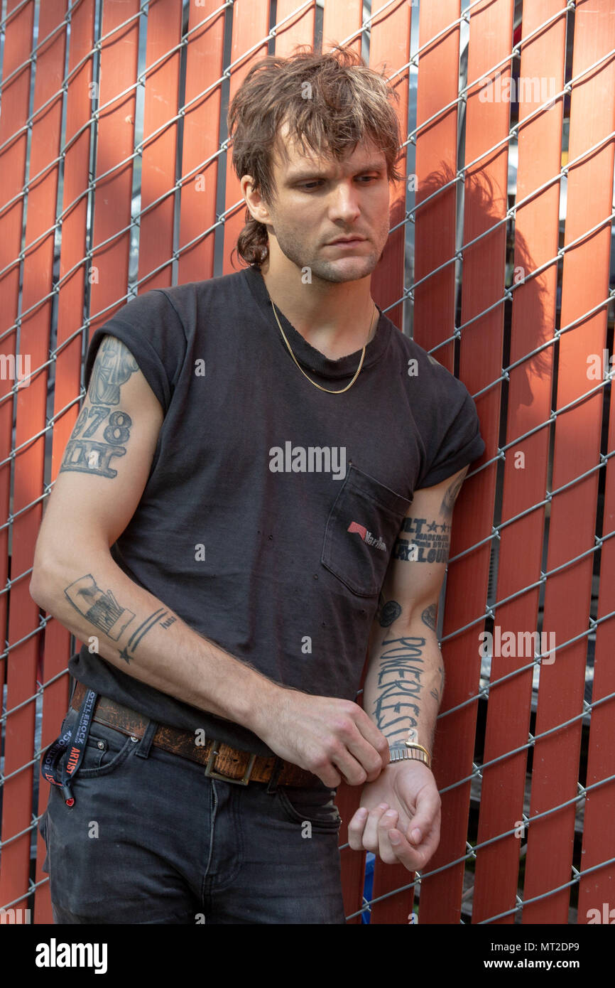 Napa, California, USA. 26th May, 2018. MARTIN JOHNSON of The Night Game ...