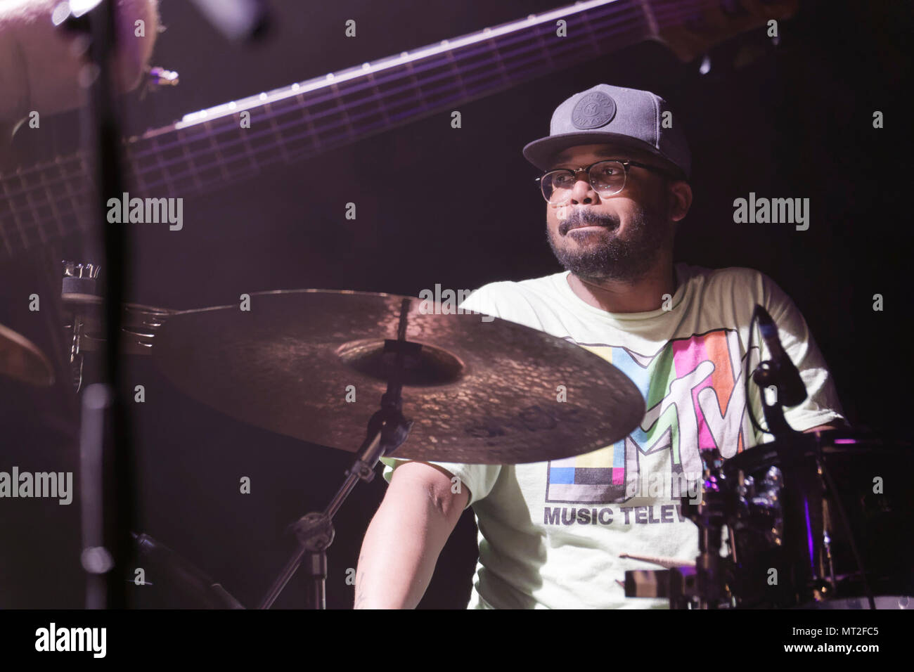 Ris-Orangis, France. 27 th May, 2018. The Delta Saints performs in ...