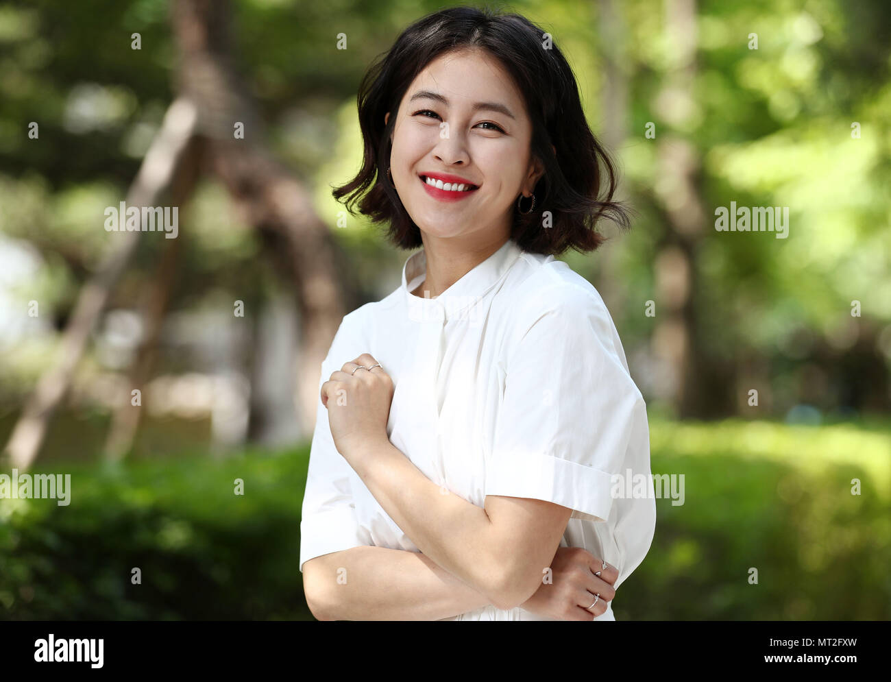 28th May, 2018. S. Korean actress Park Min-ji South Korean actress Park ...