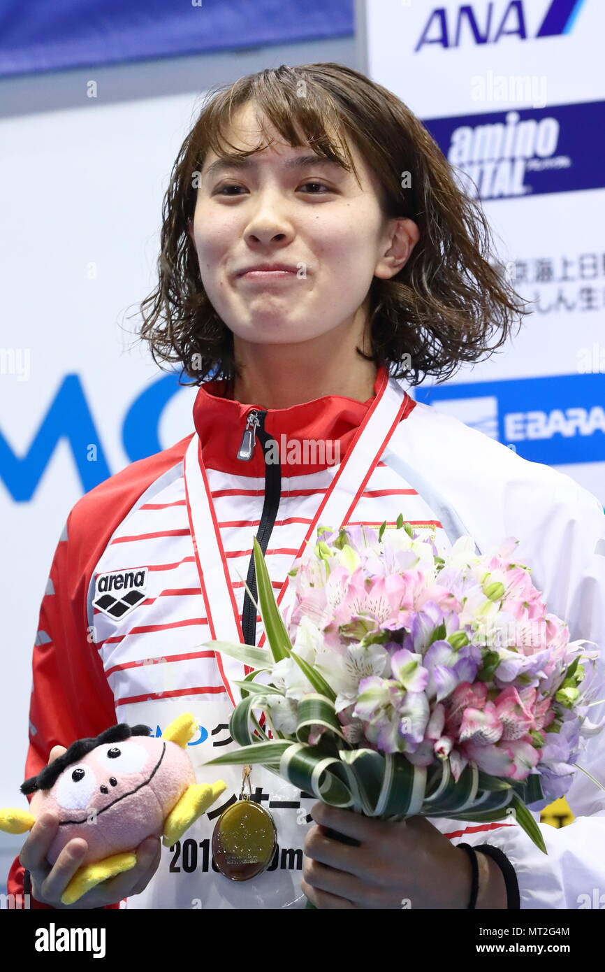 Tokyo, Japan. 27th May, 2018. Yui Ohashi (JPN) Swimming : Japan Open 2018 Women's 100m Butterfly ...