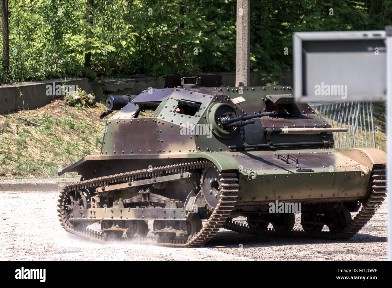 Warsaw, Poland - May 27th, 2018: Polish tankette in a World War II ...