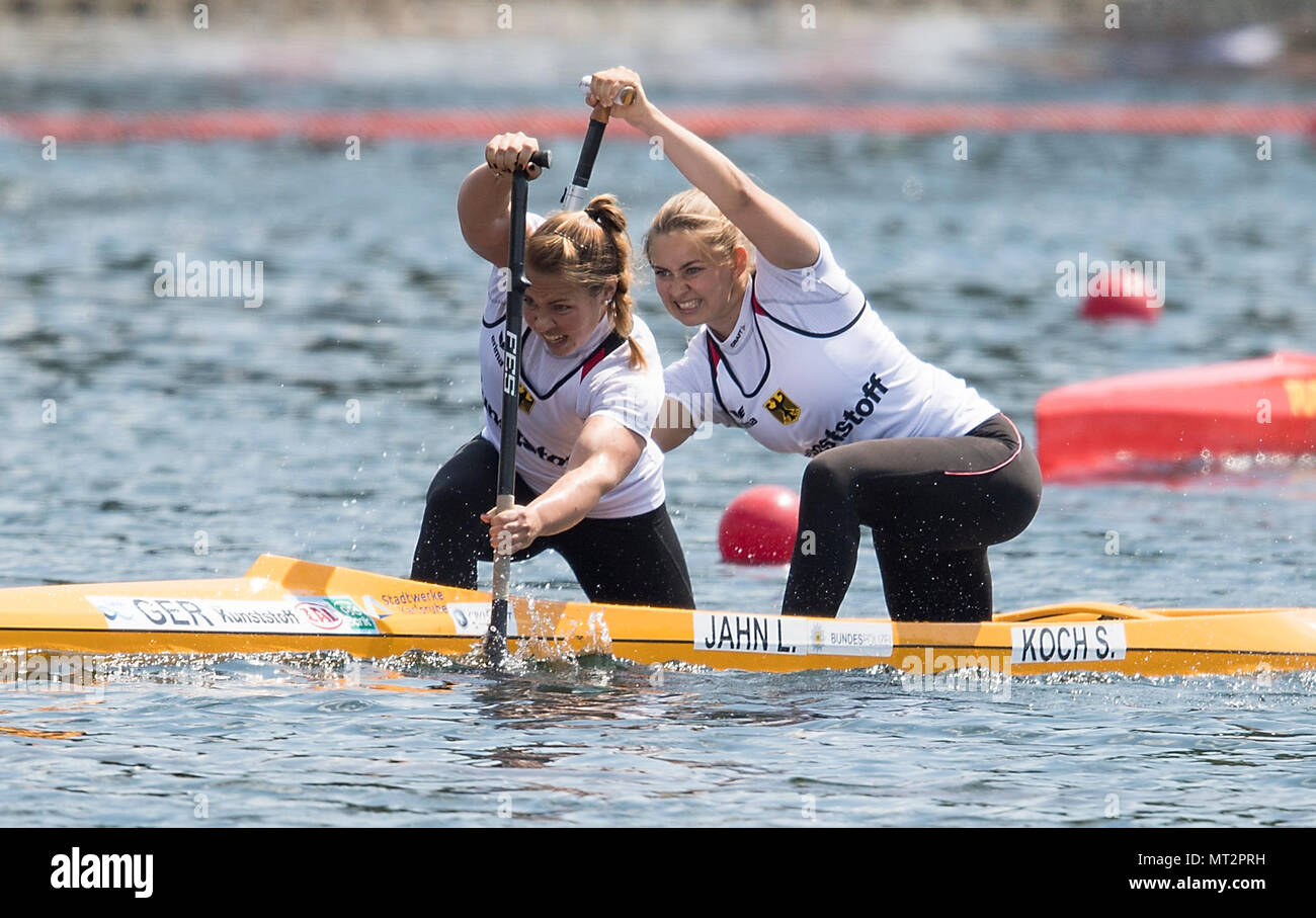 Duisburg, Deutschland. 26th May, 2018. left to right Lisa JAHN and ...