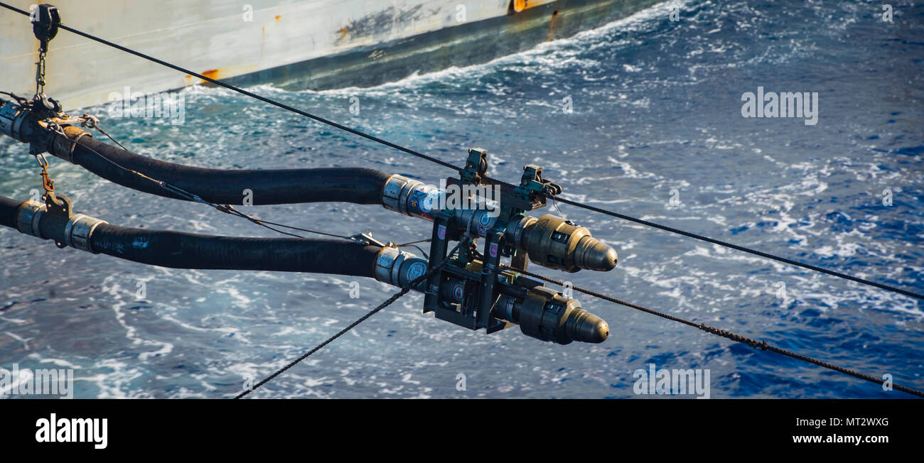 ATLANTIC OCEAN (July 20, 2017) A fuel probe is delivered from the fleet ...