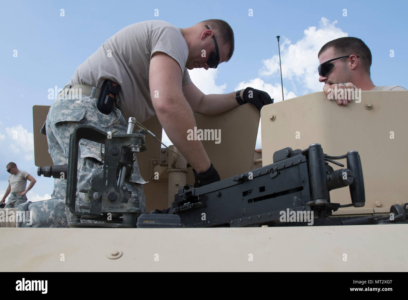 Spc. Jeremy Stuart and Spc. Trace Collins, both cavalry scouts with ...