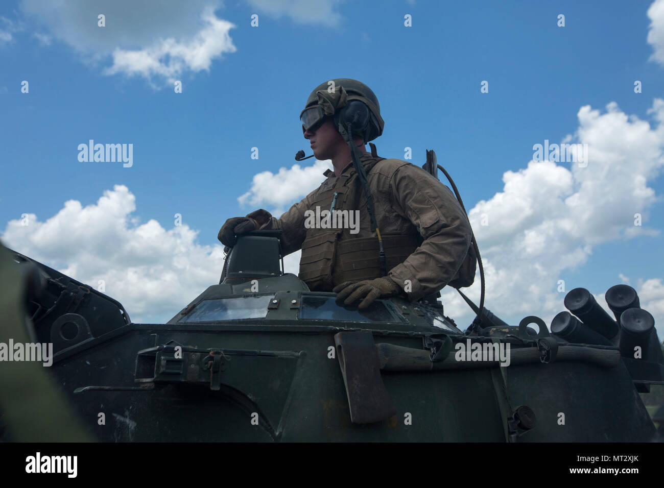 U.S. Marine Corps Lance Cpl. Tevin S. Cavins, assault amphibious ...
