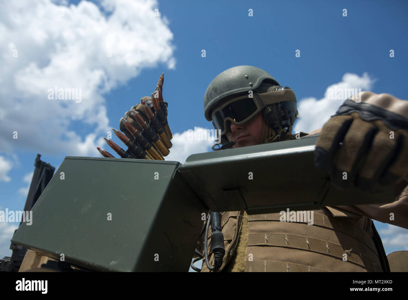 U.S. Marine Corps 1st Lieutenant Ryan Brogan, platoon commander, with ...