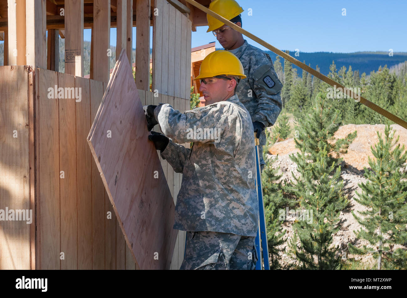 U.S. Army Reserve Spc. Gage Dean, a carpentry and masonry specialist ...