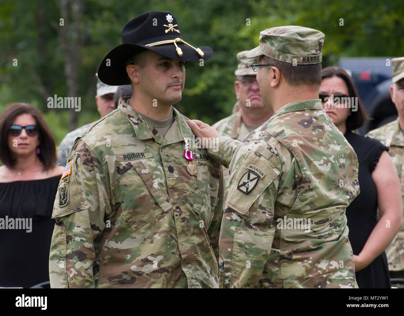 Lt. Col Leonard Poirier, outgoing commander, 1st Squadron, 172nd ...