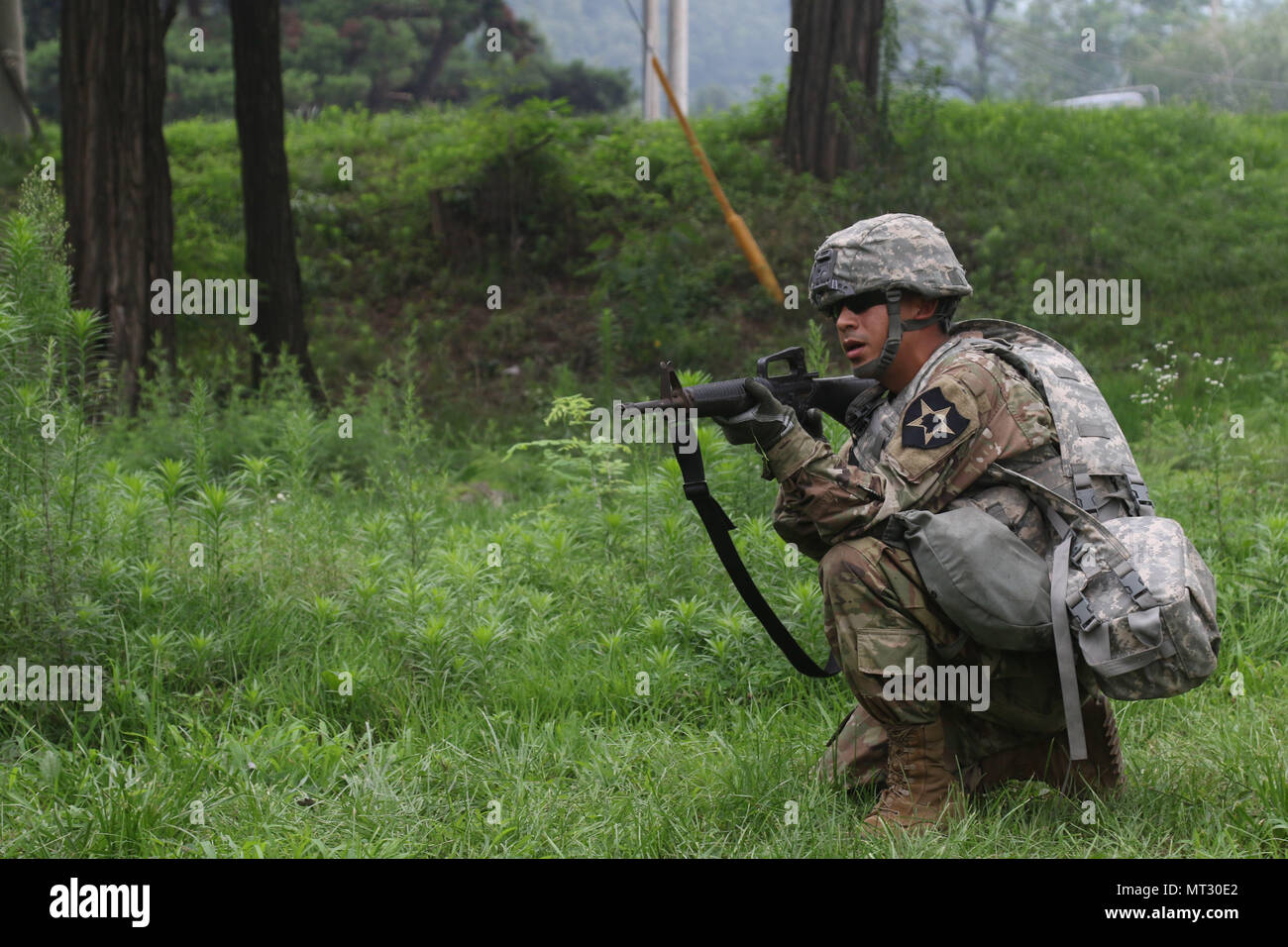 Spc. Jorge H. Garatecarabajo, a wheeled-vehicle mechanic assigned to ...