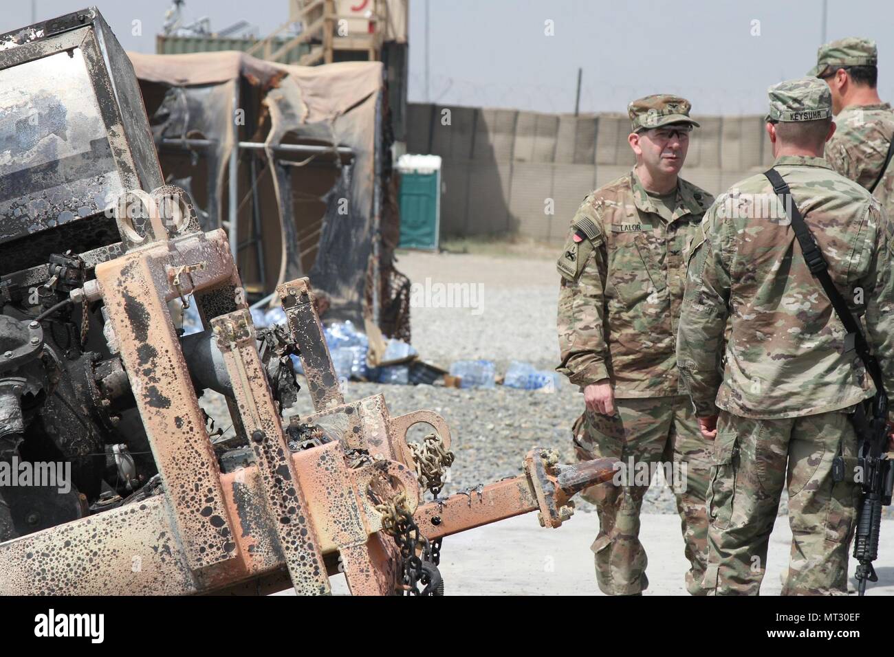Col. Michael Lalor and Command Sgt. Maj. Sean Howard, command team for ...