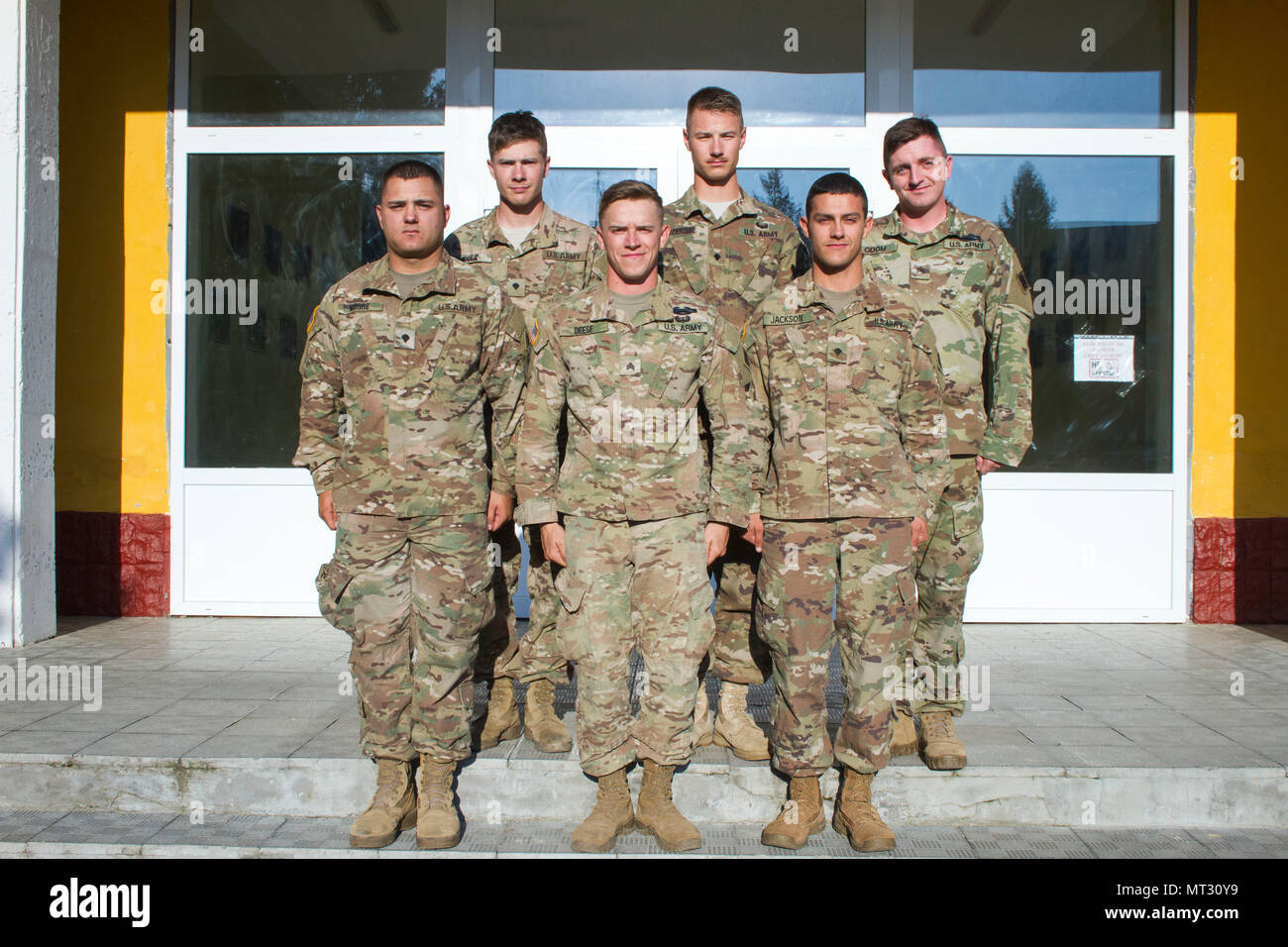 (From left to right, top row) Spc. Kevin Polk, Spc. Vincent ...