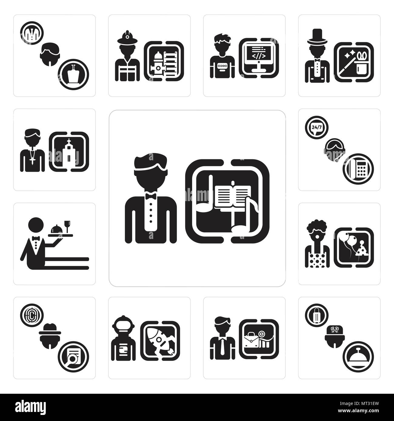 Clown on mobile Black and White Stock Photos & Images - Alamy