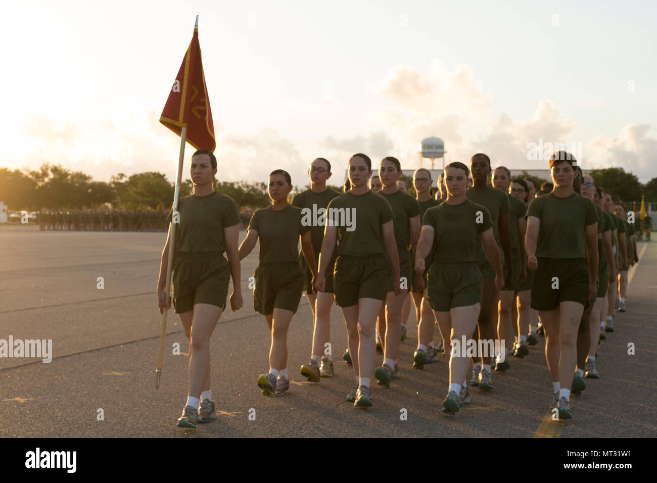 U.S Marines with platoon 4025, November Company, 4th Recruit Training ...