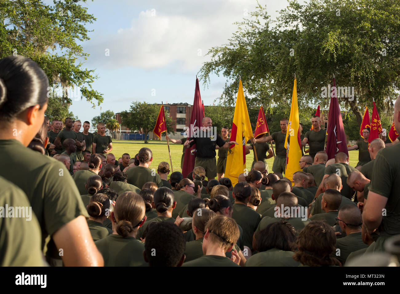 U.S. Marine Corps Col. John Barnett, commanding officer, Recruit ...