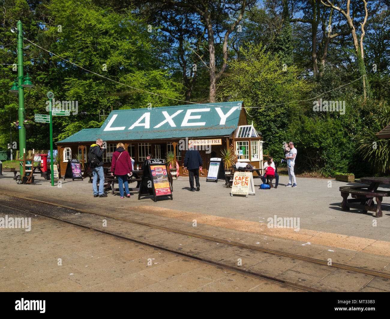 Lower terminus of snaefell mountain railway hi-res stock photography ...