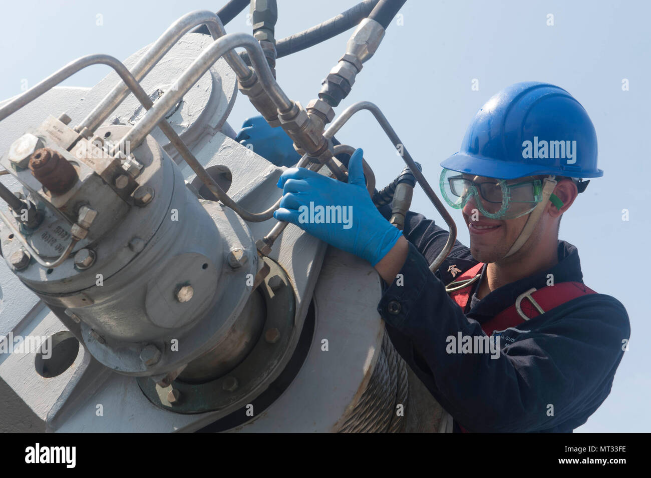 170721-N-HE318-162 MUTSU, Japan (July 21, 2017) — Mineman Third Class ...