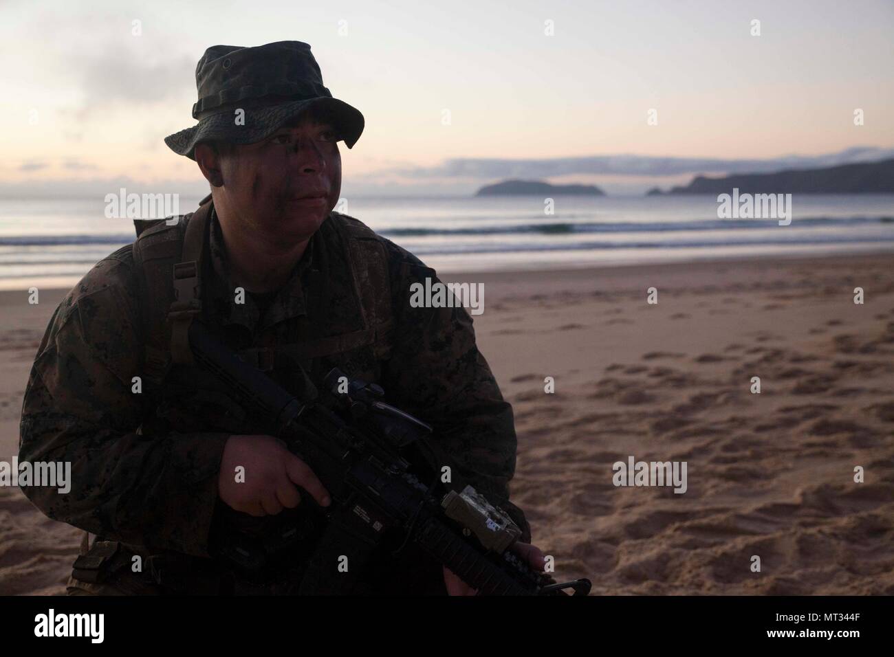 Sgt. Jose Elizalde, a platoon guide with Lima Company, Battalion ...