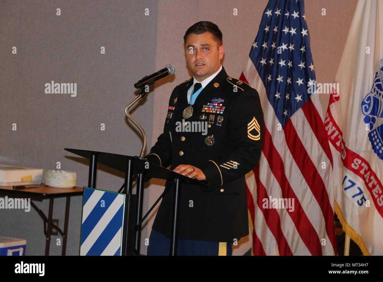 Sgt. 1st Class Michael A. Harter, president of the 3rd Infantry ...