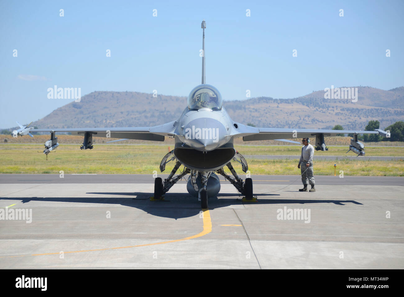 U.S. Air Force Lt. Col. Matt Jensen, an F-16 Fighting Falcon pilot for ...